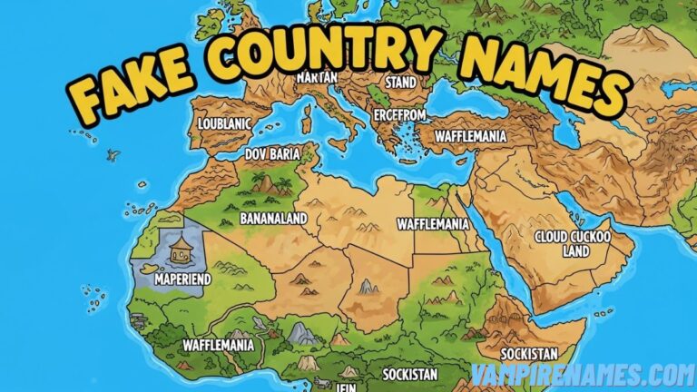 500+ Fake Country Names: The Ultimate Guide to Creating Fictional Nations