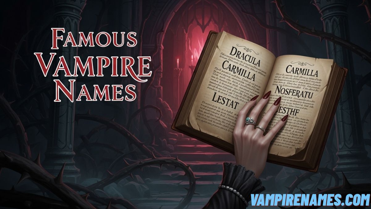 549 Vampire Names: The Ultimate List for Every Dark Soul