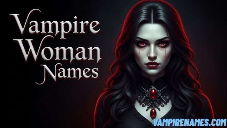 549 Vampire Names: The Ultimate List for Every Dark Soul
