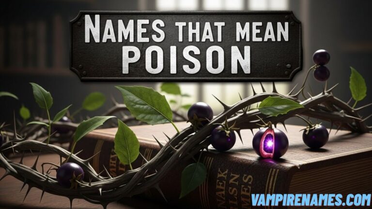 600+ Names That Mean Poison: Toxic, Dark, and Mystical Baby and Fantasy ...