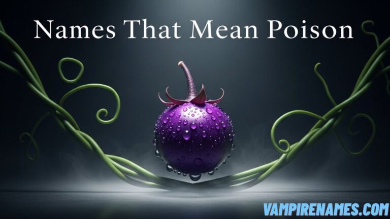 600+ Names That Mean Poison: Toxic, Dark, and Mystical Baby and Fantasy ...